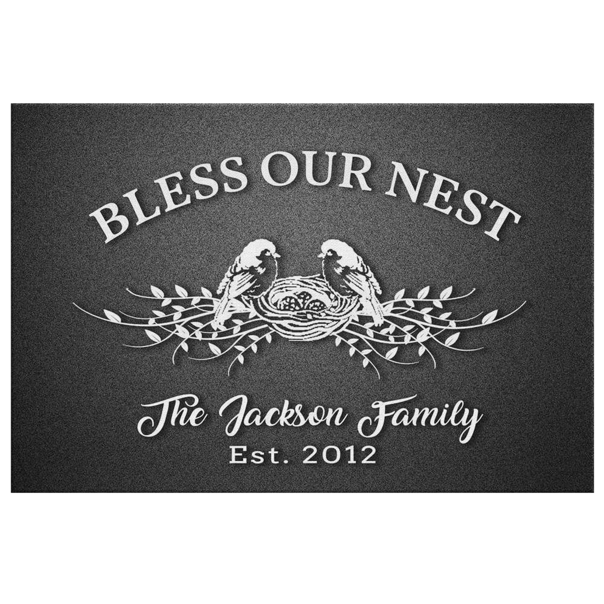 "God Bless My Family" Personalized Canvas