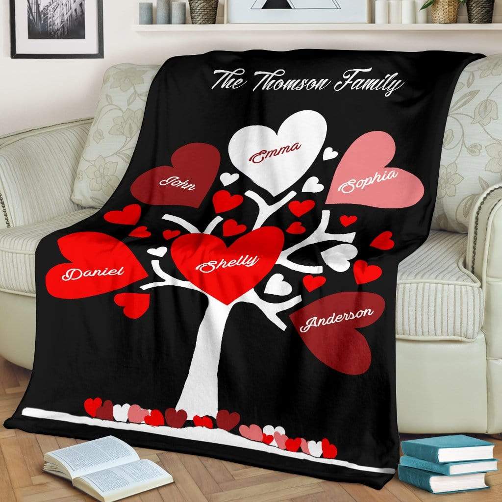 Customized Family Tree Blanket