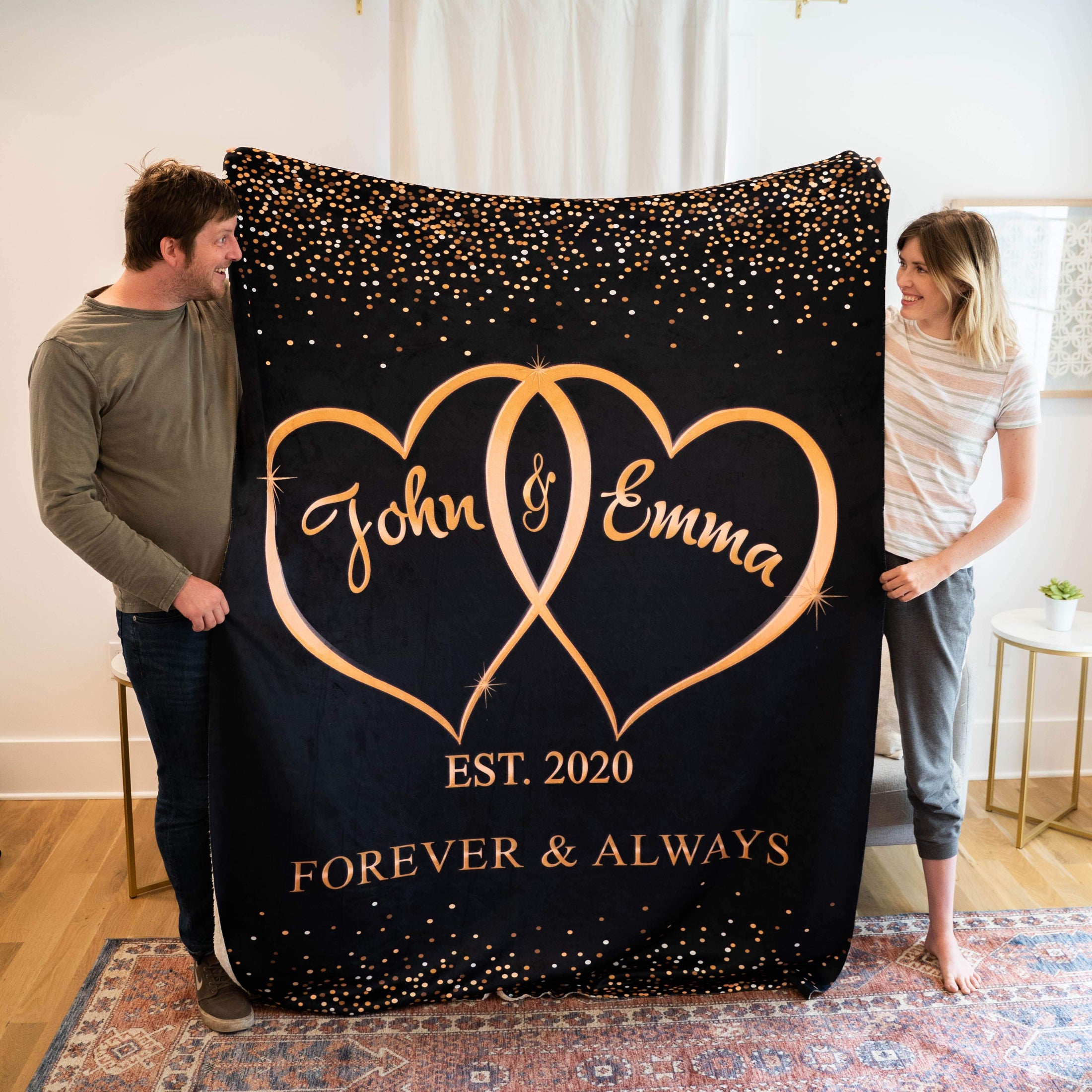 Premium Quality Personalized Blanket for Couples | Couple Desires