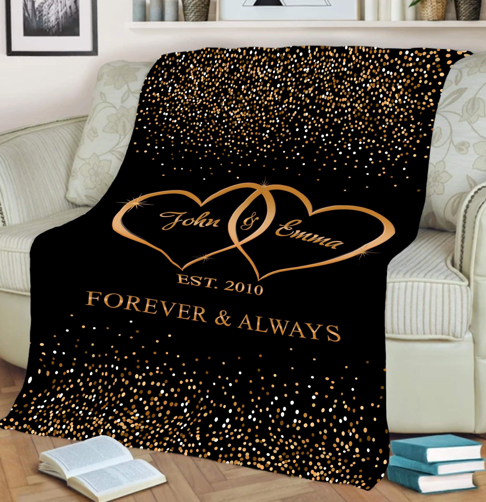 Premium Quality Personalized Blanket for Couples | Couple Desires